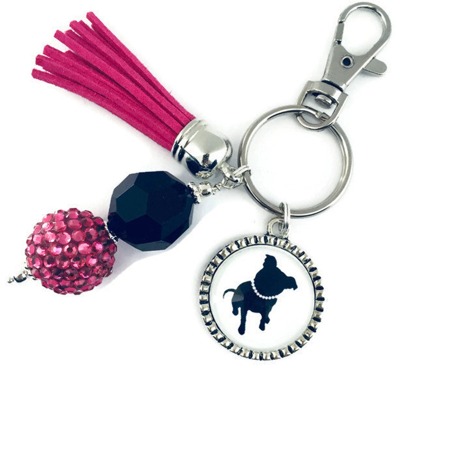 Pit Bull Key Chain Girl Pit Bull Pit Bull Gifts Pit Bull | Etsy