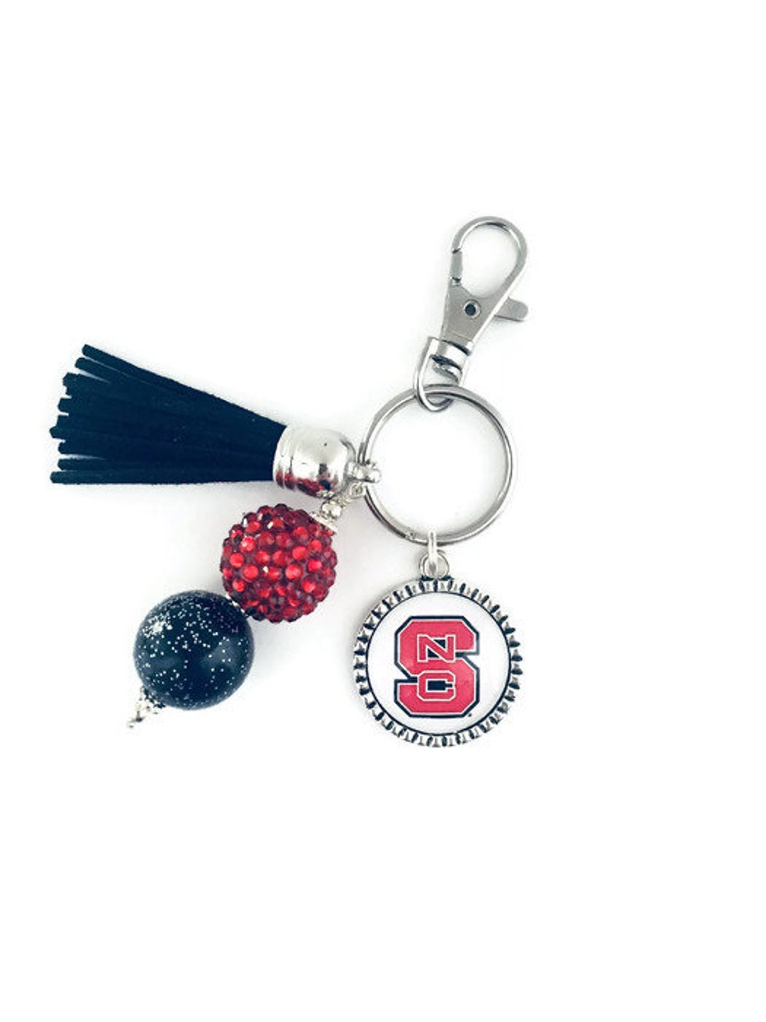 North Carolina State University Key Chain NCSU Key Chain - Etsy