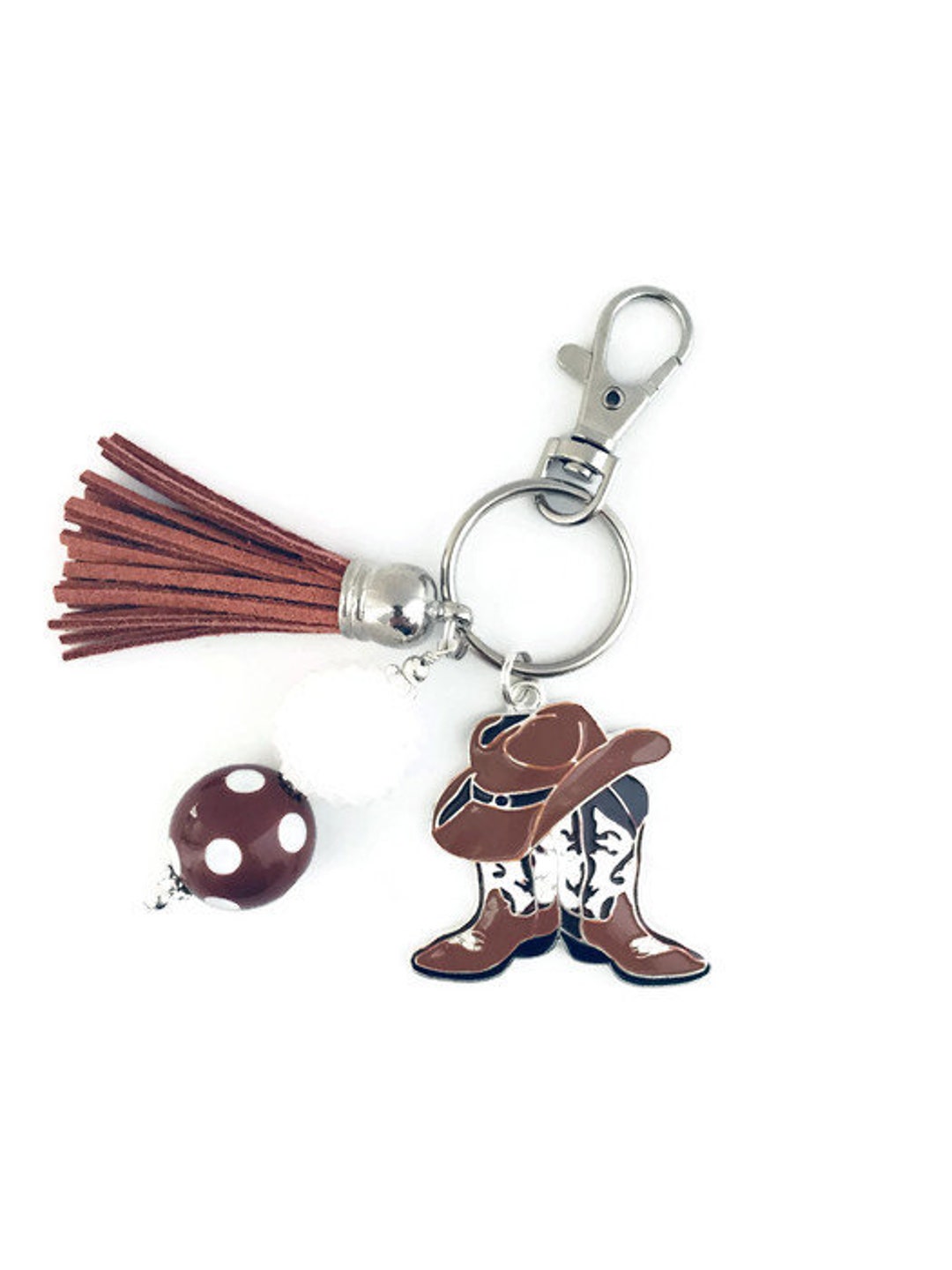 Cowboy Hat Key Chain Cowboy Boot Key Chain Cowgirl Key - Etsy