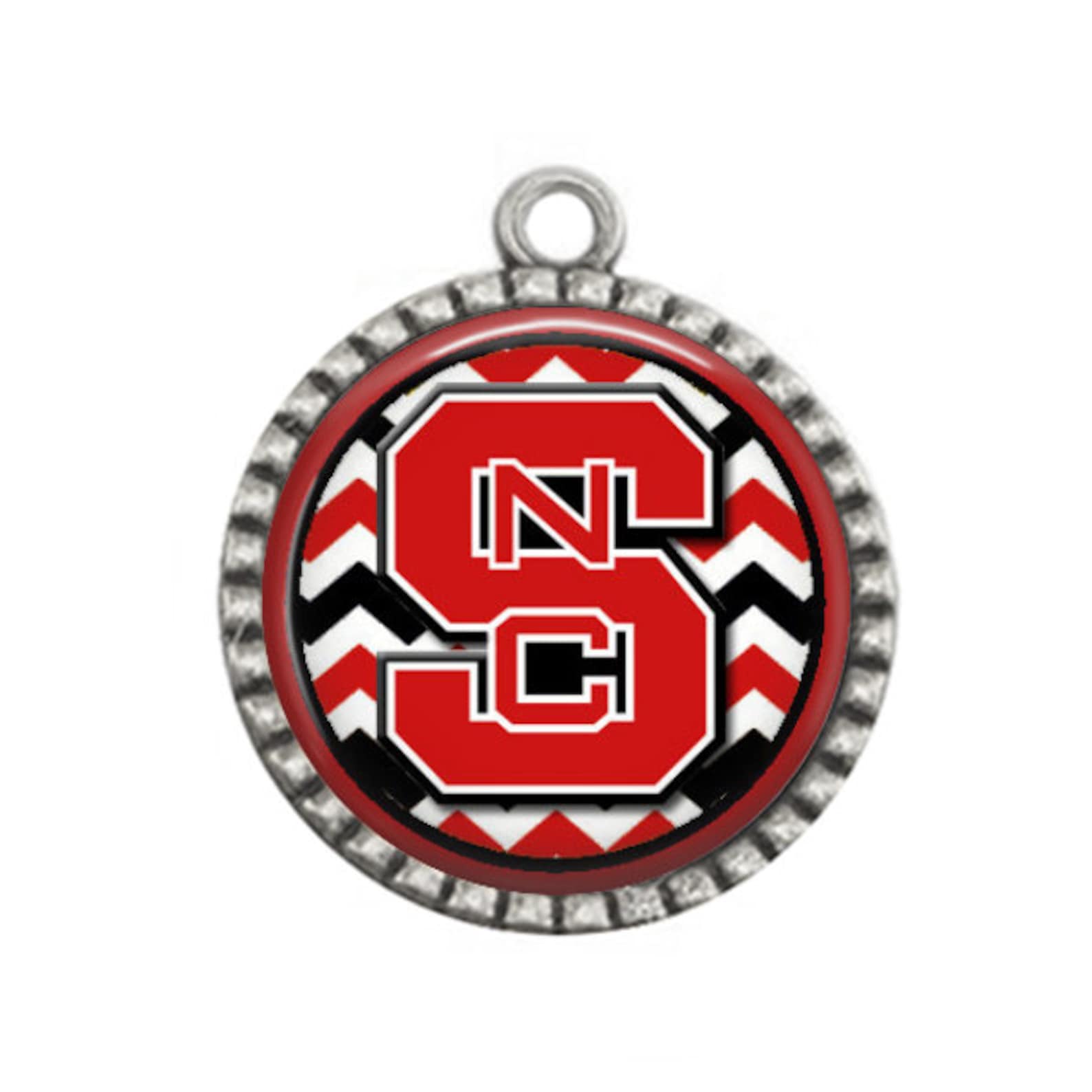 North Carolina State University Key Chain NCSU Key Chain - Etsy