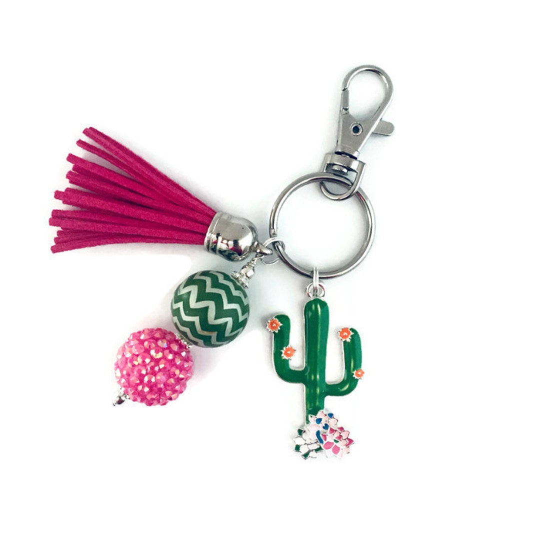 Cactus Key Chain Southwest Key Chain Succulent Key Chain - Etsy
