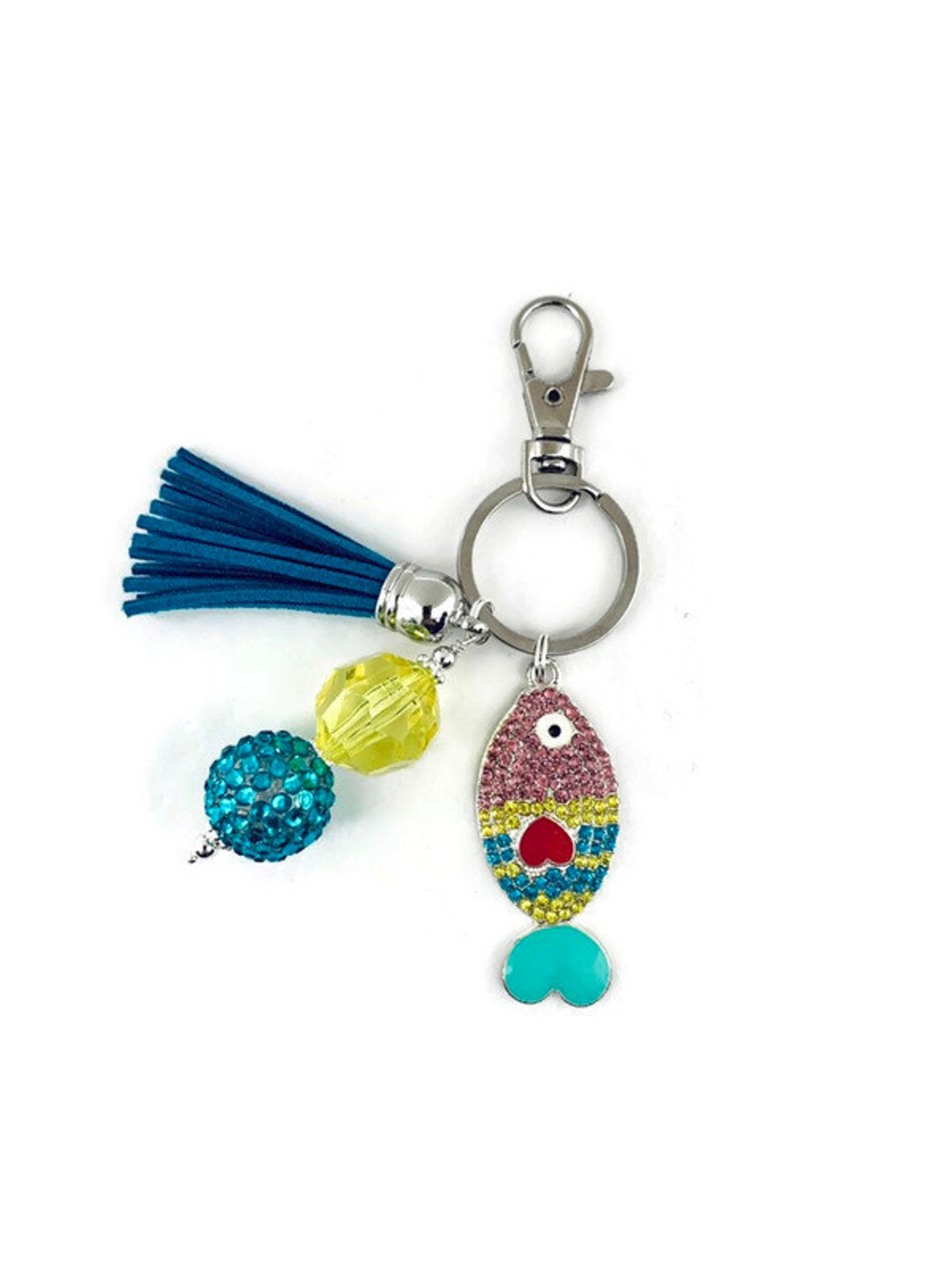 Fish Key Chain Tropical Fish Key Chain Nautical Key Chain - Etsy