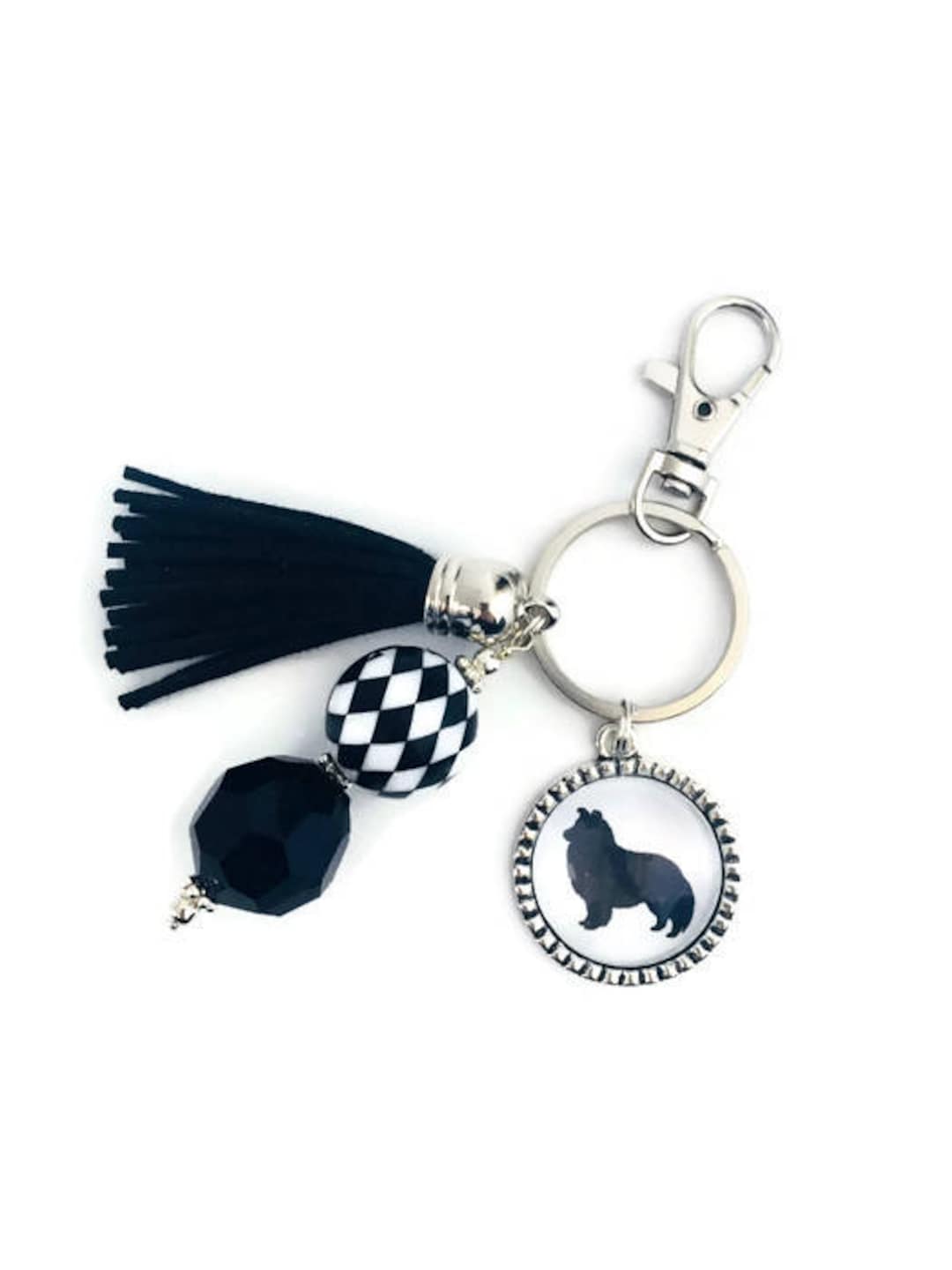 Shetland Sheepdog Key Chain Sheltie Key Ring Sheltie Gifts Sheltie ...
