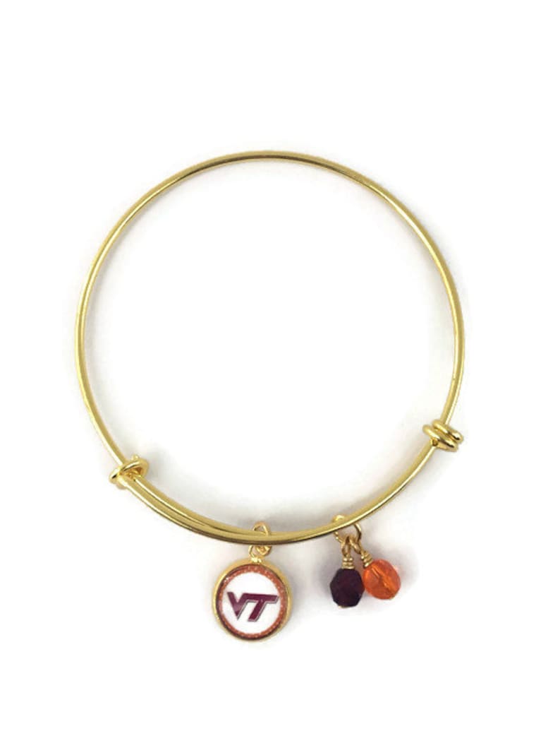 Virginia Tech Bracelet Virginia Tech Jewelry Virginia Tech - Etsy