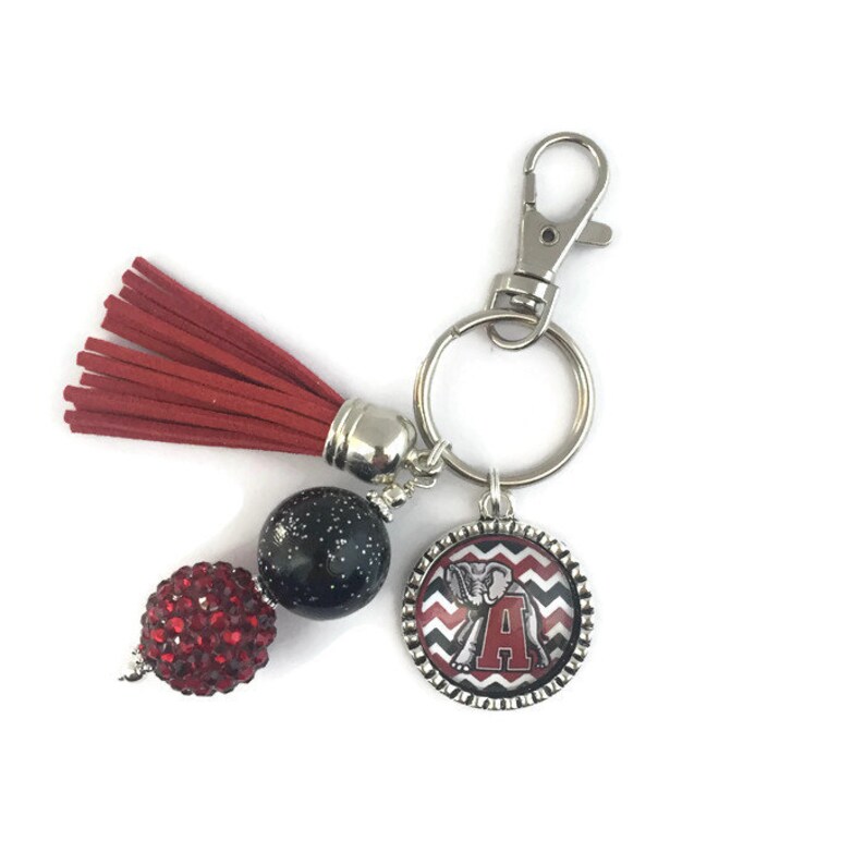 University of Alabama Key Chain Roll Tide Bama Houndstooth - Etsy