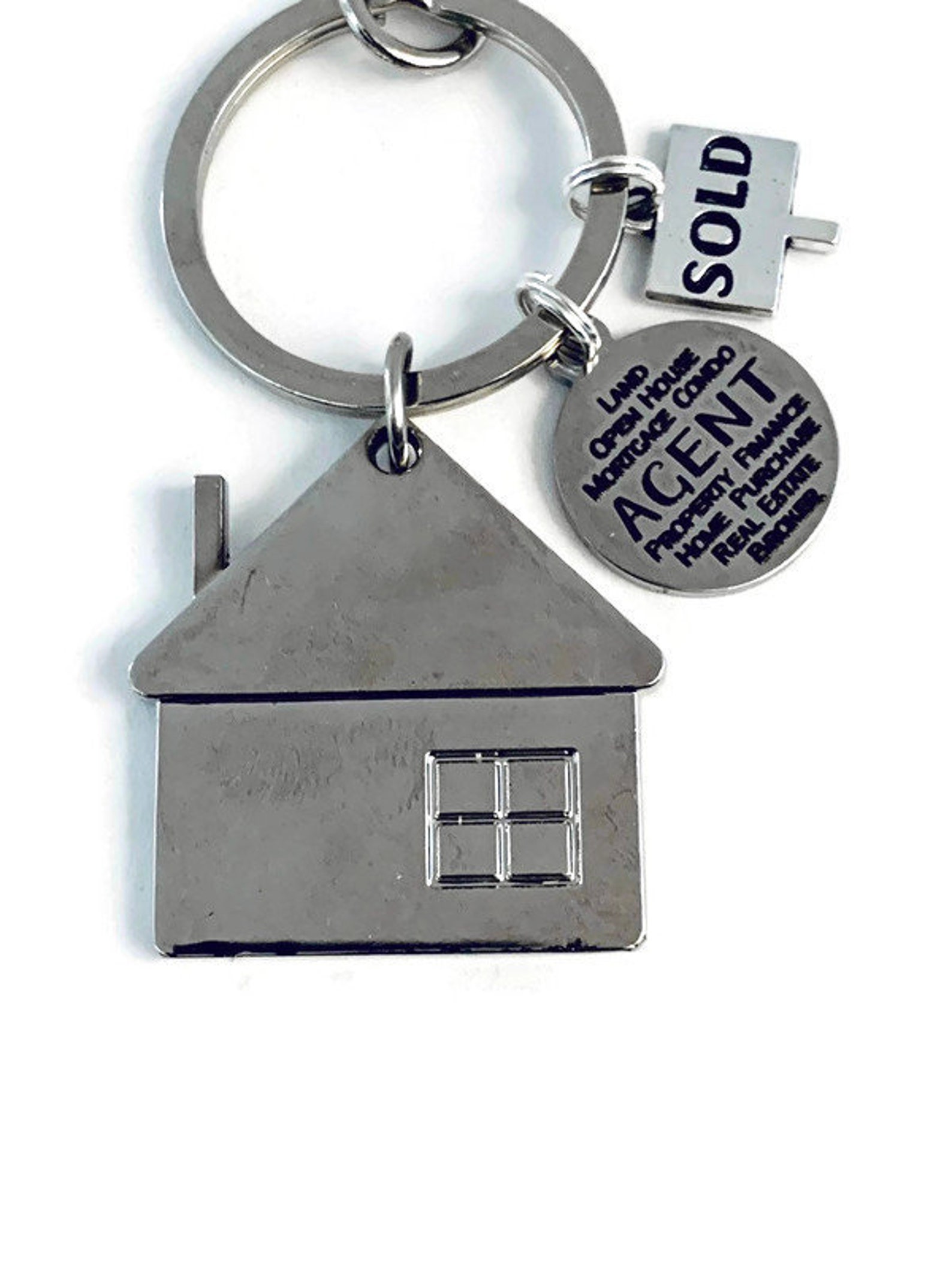Real Estate Agent Key Chain Agent Key Chain Real Estate Agent Gift ...