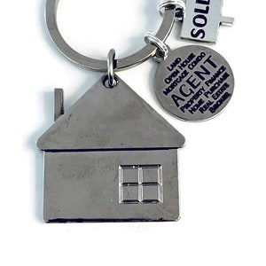 Real Estate Agent Key Chain Agent Key Chain Real Estate Agent Gift ...