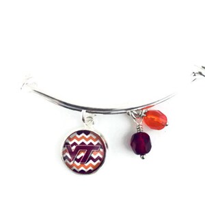 Virginia Tech Bracelet Virginia Tech Jewelry Virginia Tech - Etsy