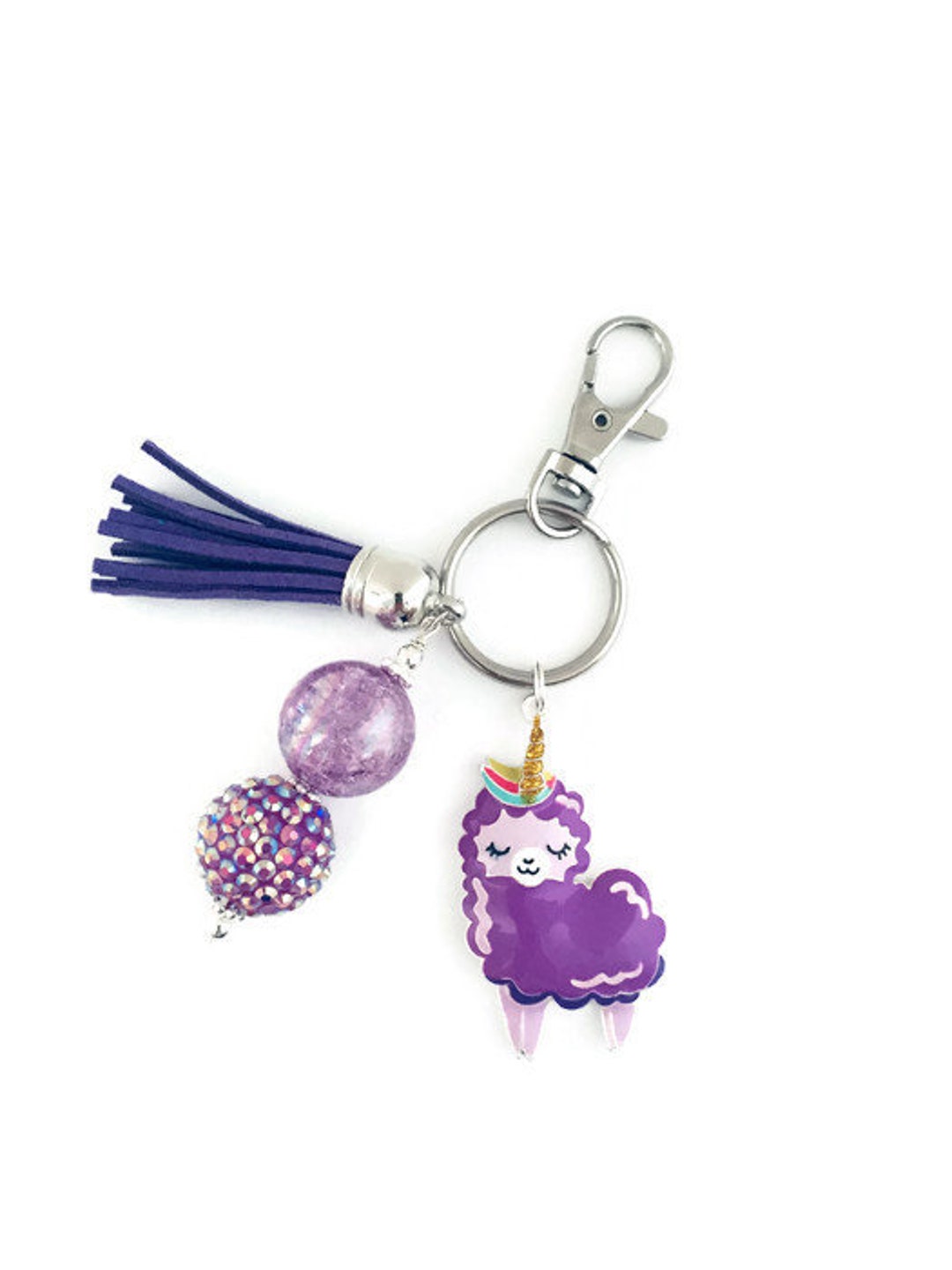 Llama Key Chain Drama Llama Alpaca Key Chain Llama Lovers Llama Gifts ...