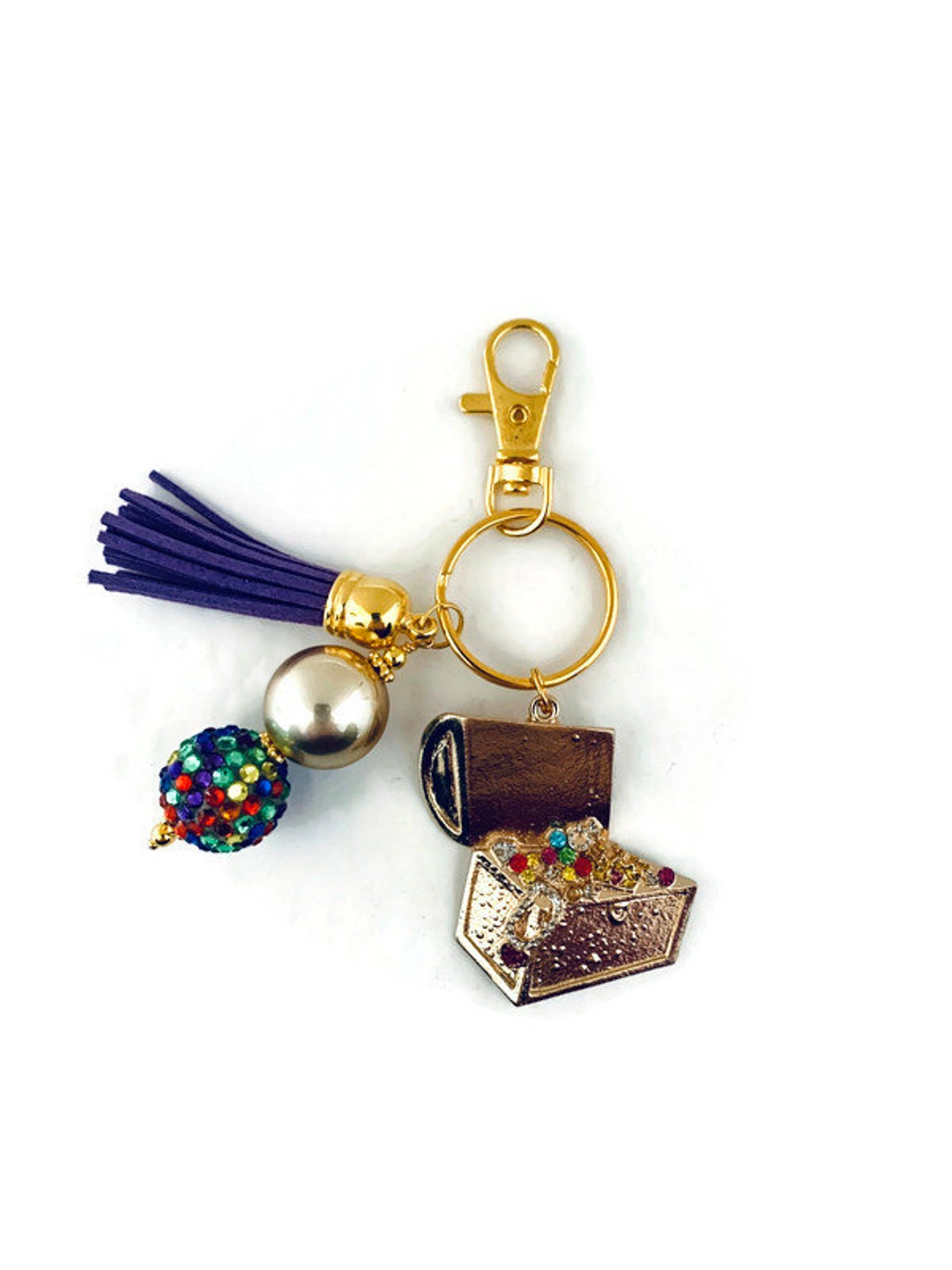 Treasure Chest Key Chain Chest Key Chain Pirate Key Chain - Etsy