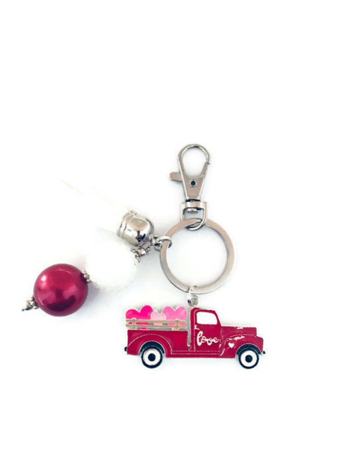 Red Truck Key Chain Vintage Truck Key Chain Retro Truck Key | Etsy