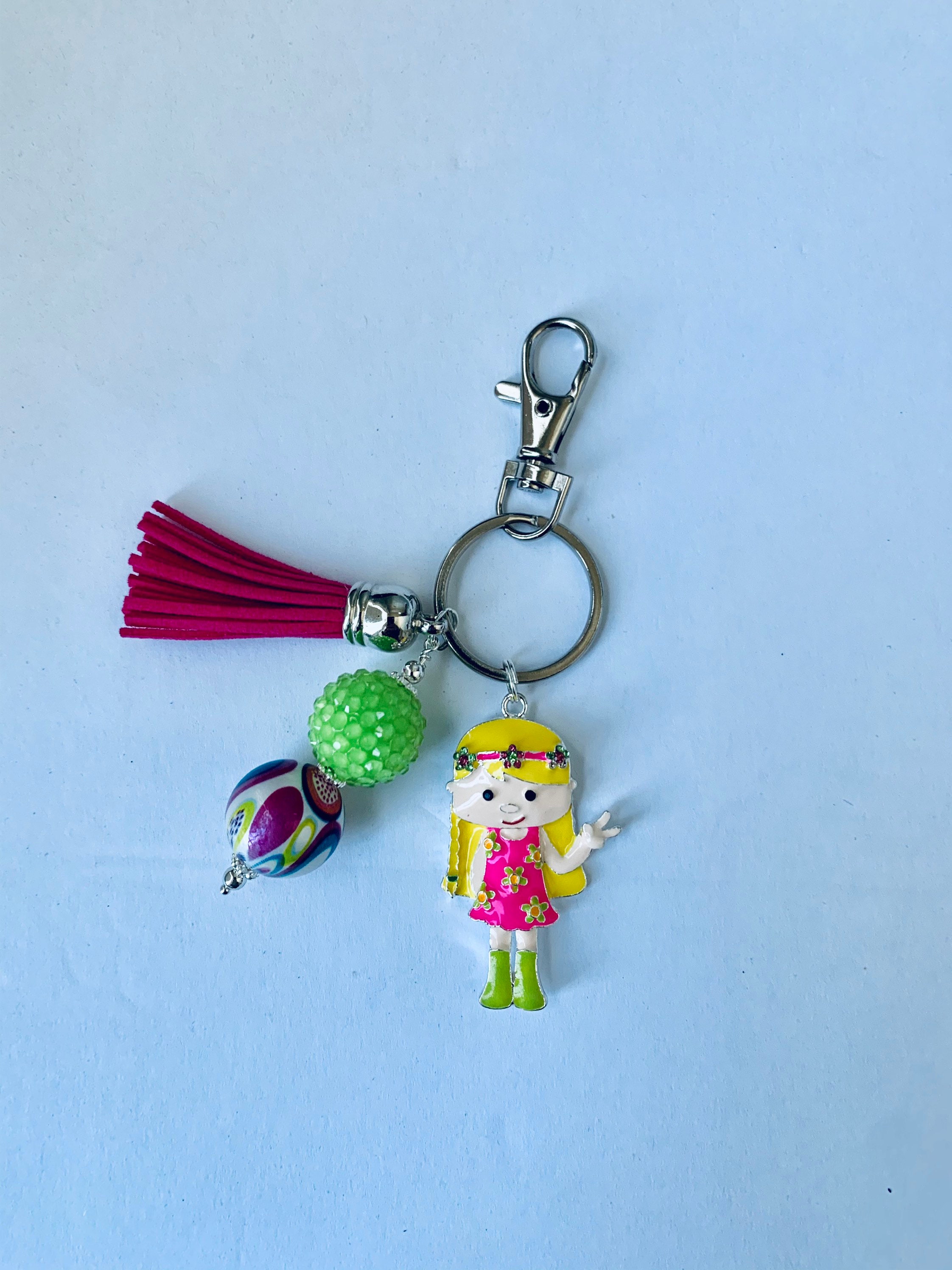 Groovy Girl Key Chain Hippie Chick Key Chain Boho Key Chain | Etsy