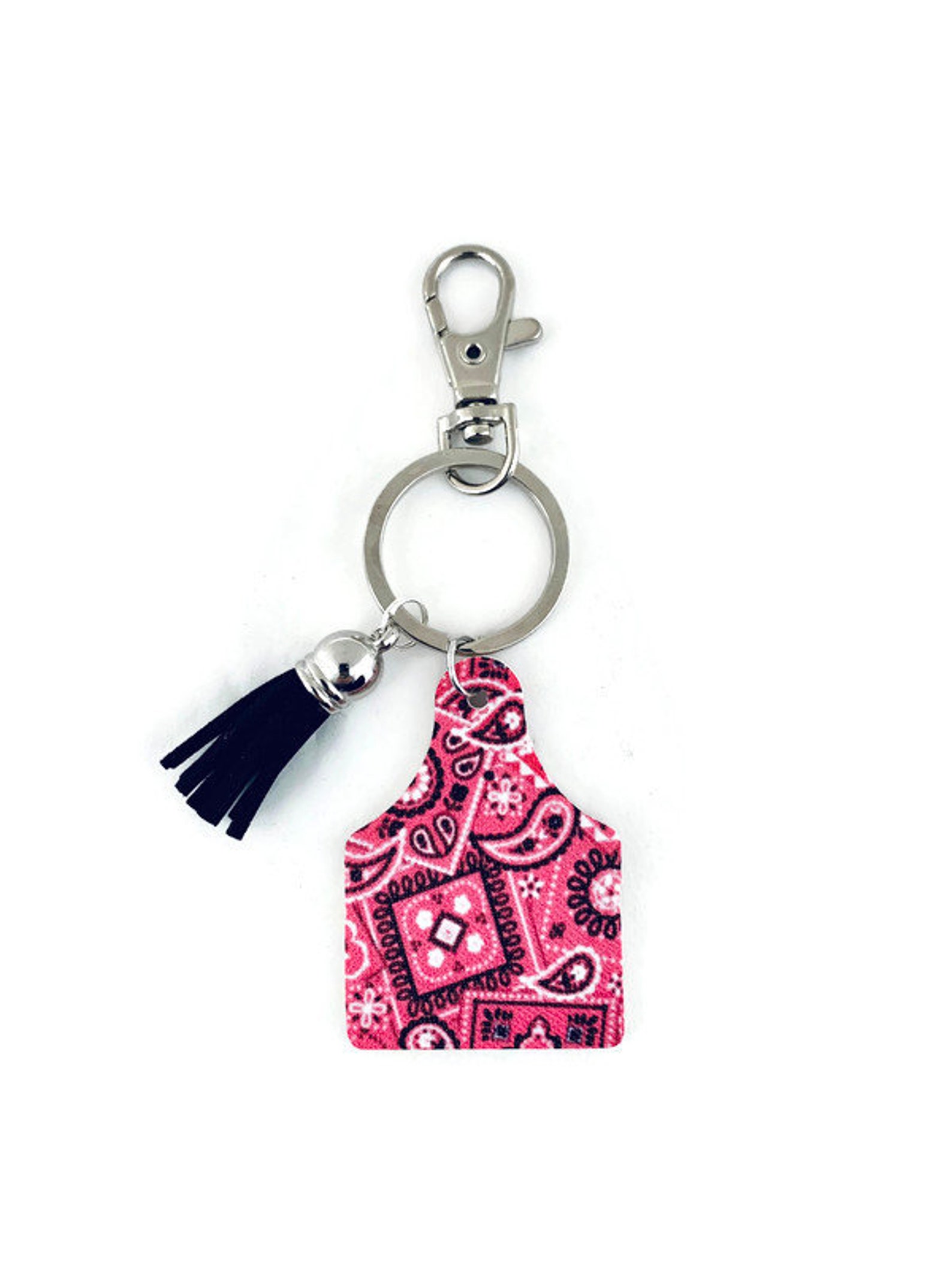 Cow Tag Key Chain Cow Tag Key Fob Cattle Tag Key Chain - Etsy