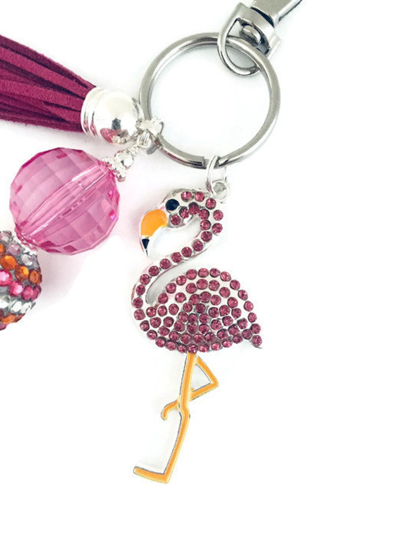 Flamingo Key Chain Flamingo Lover Key Chain Flamingo Gift | Etsy