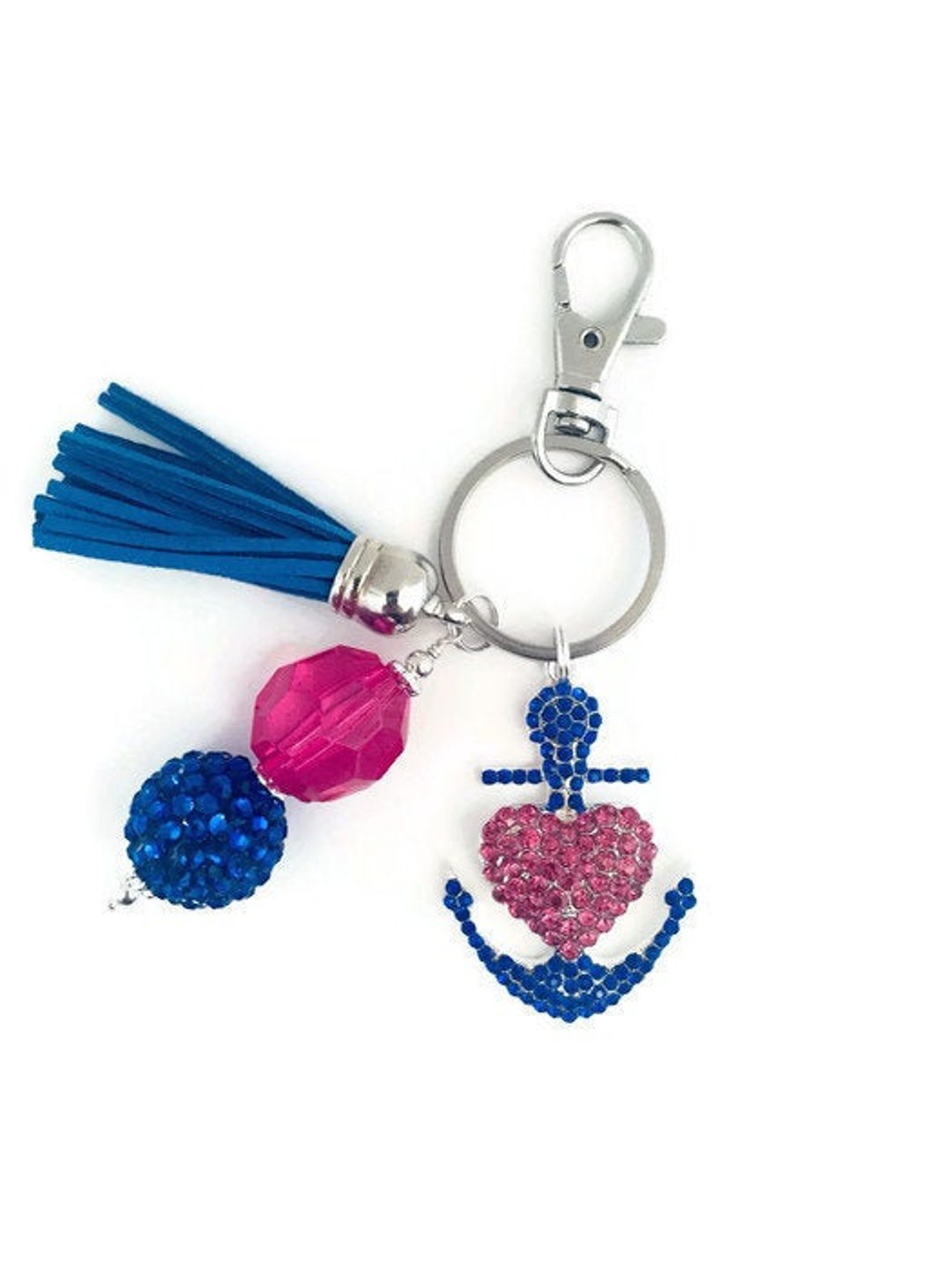 Anchor Key Chain Nautical Key Chain Beach House Gift Beach Key Chain ...