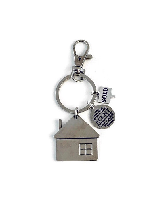 Real Estate Agent Key Chain Agent Key Chain Real Estate | Etsy
