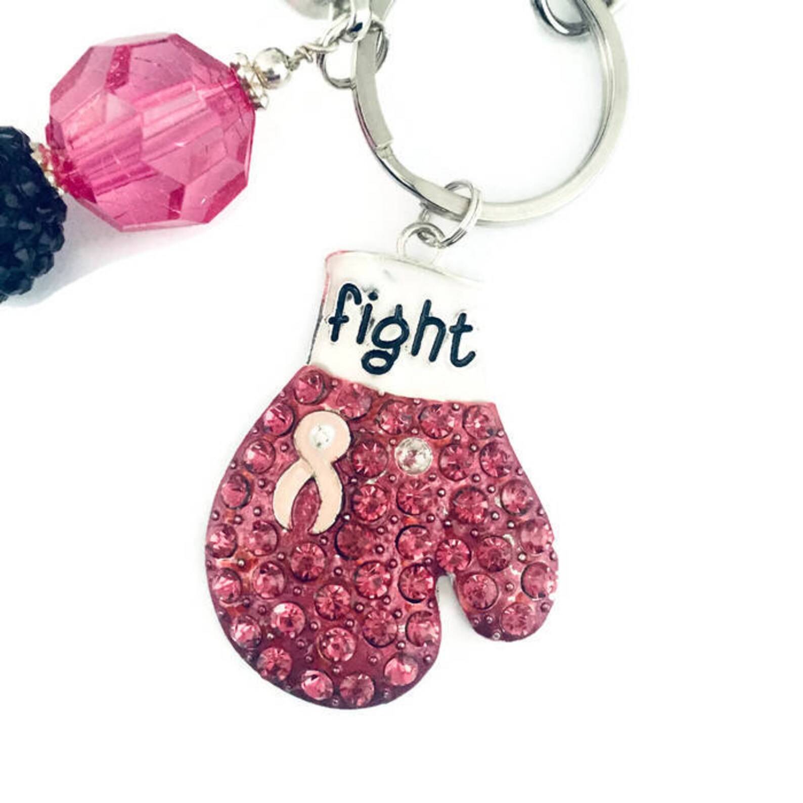Breast Cancer Key Chain Fighter Key Chain Breast Cancer | Etsy