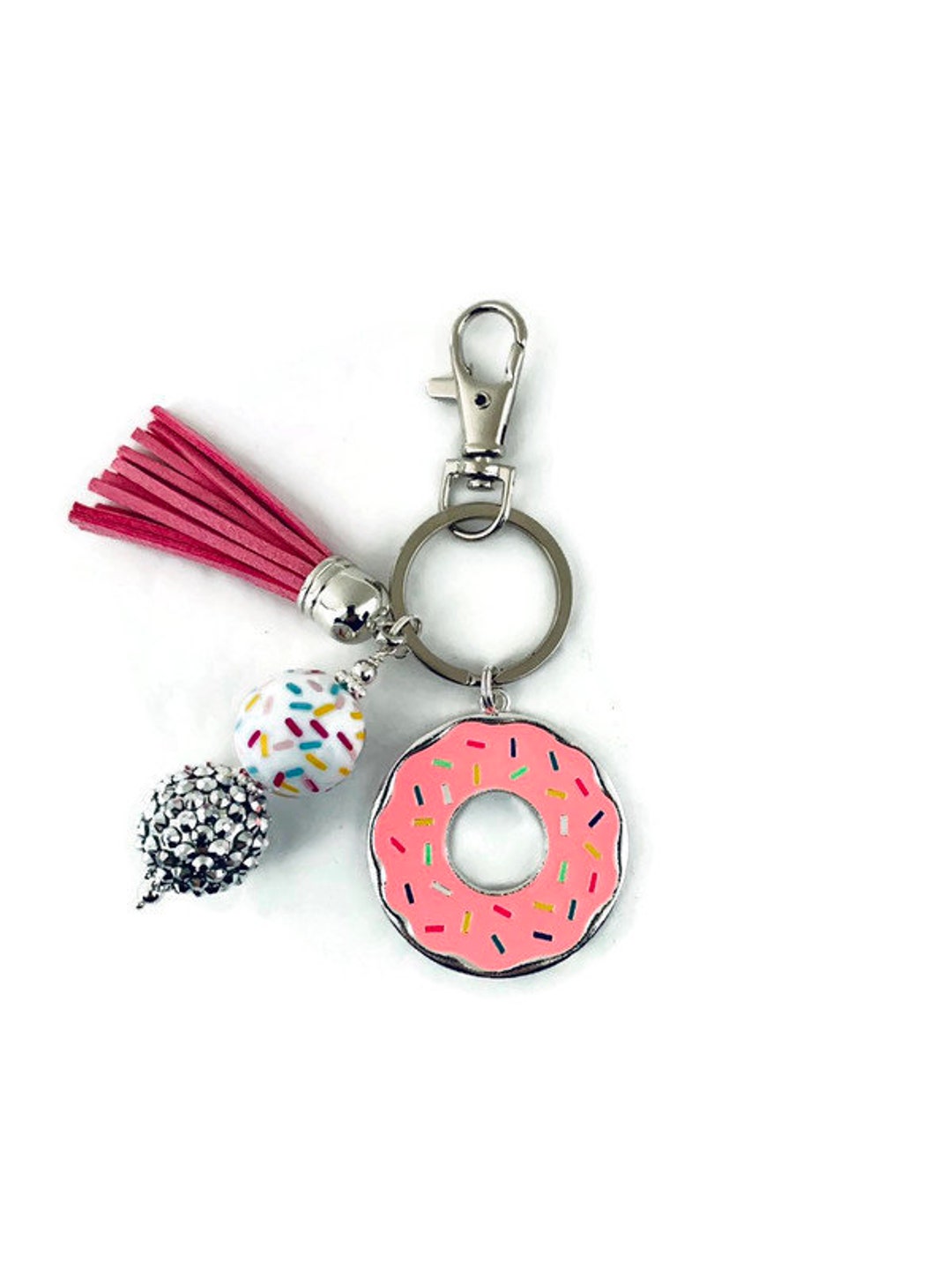 Donut Key Chain Doughnut Key Chain Pastry Chef Key Chain Baker Gift ...