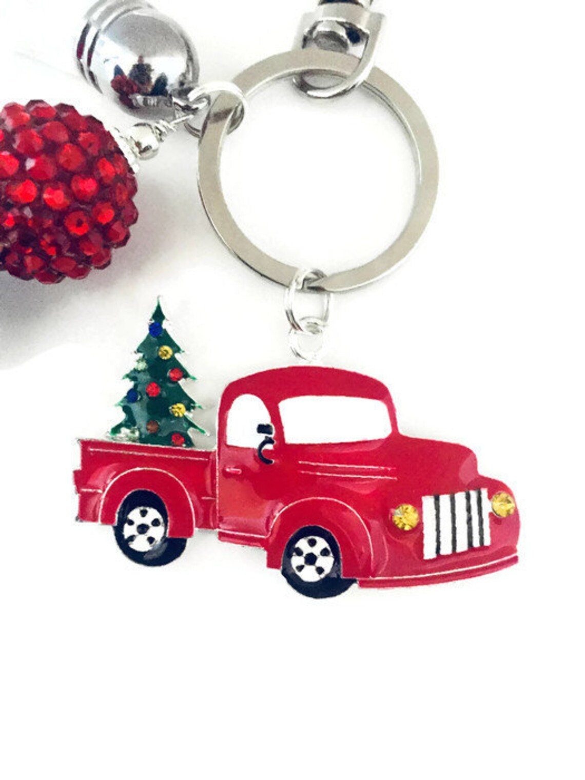 Red Truck Key Chain Vintage Truck Key Chain Retro Truck Key - Etsy