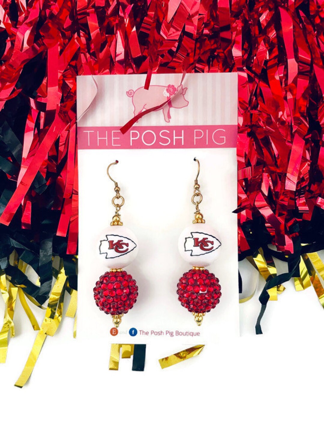 Kansas City Chiefs Earrings Game Day Earrings Chiefs Earrings Kansas ...