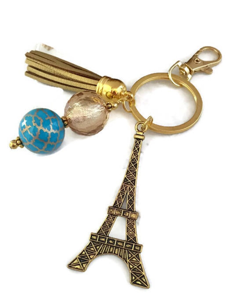 Eiffel Tower Key Chain Gold Eiffel Tower Paris Key Chain - Etsy