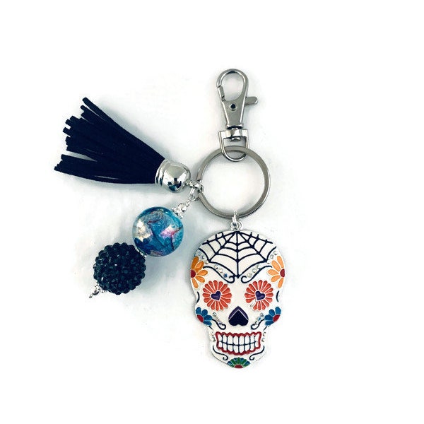 Skull Key Chain - Etsy