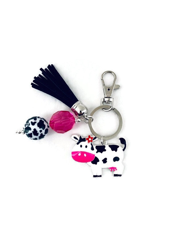 Cow Key Chain Cow Key Ring Cow Gifts Farm Gifts Dairy Farm - Etsy.de