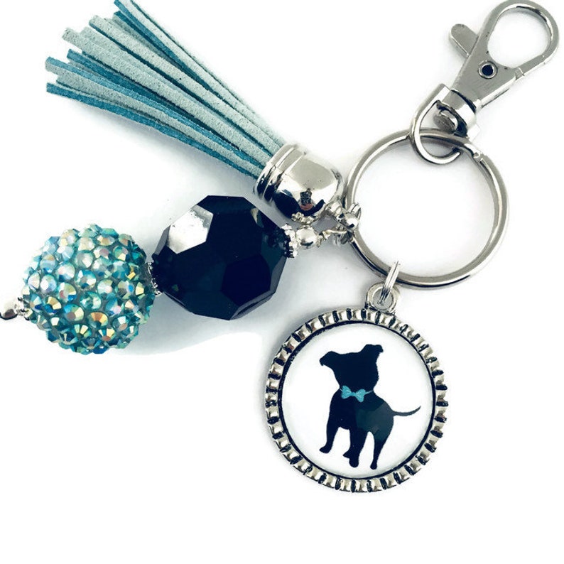 Pit Bull Key Chain Boy Pit Bull Pittie Key Chain Pet Key - Etsy