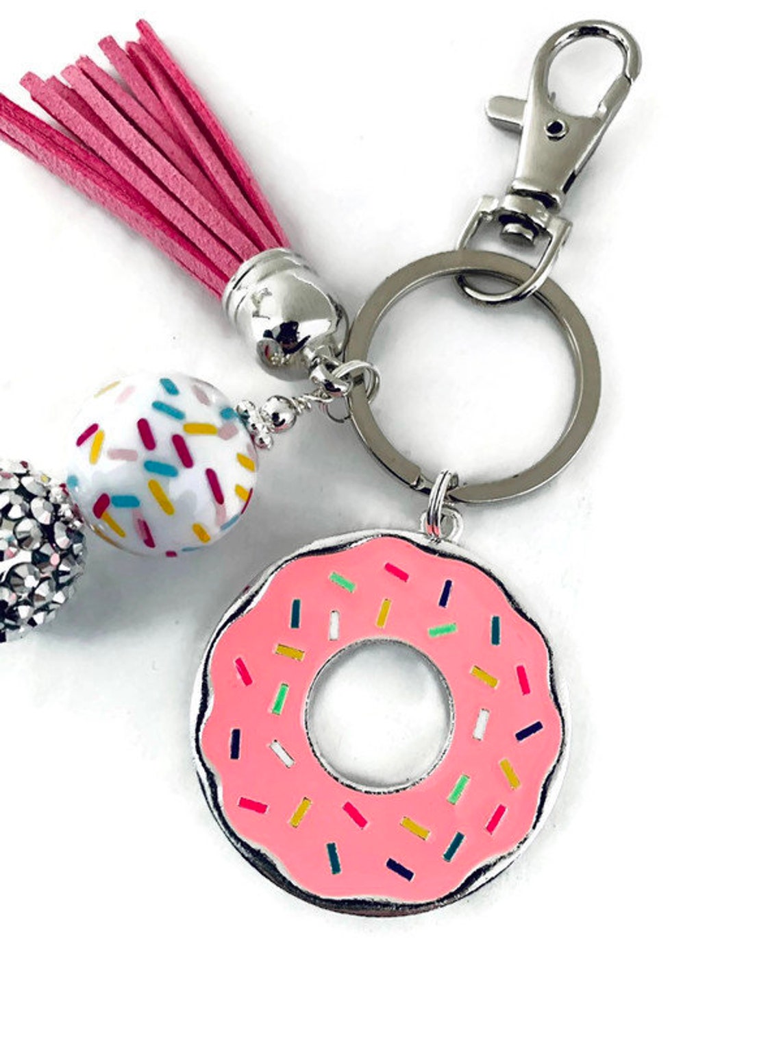 Donut Key Chain Doughnut Key Chain Pastry Chef Key Chain | Etsy