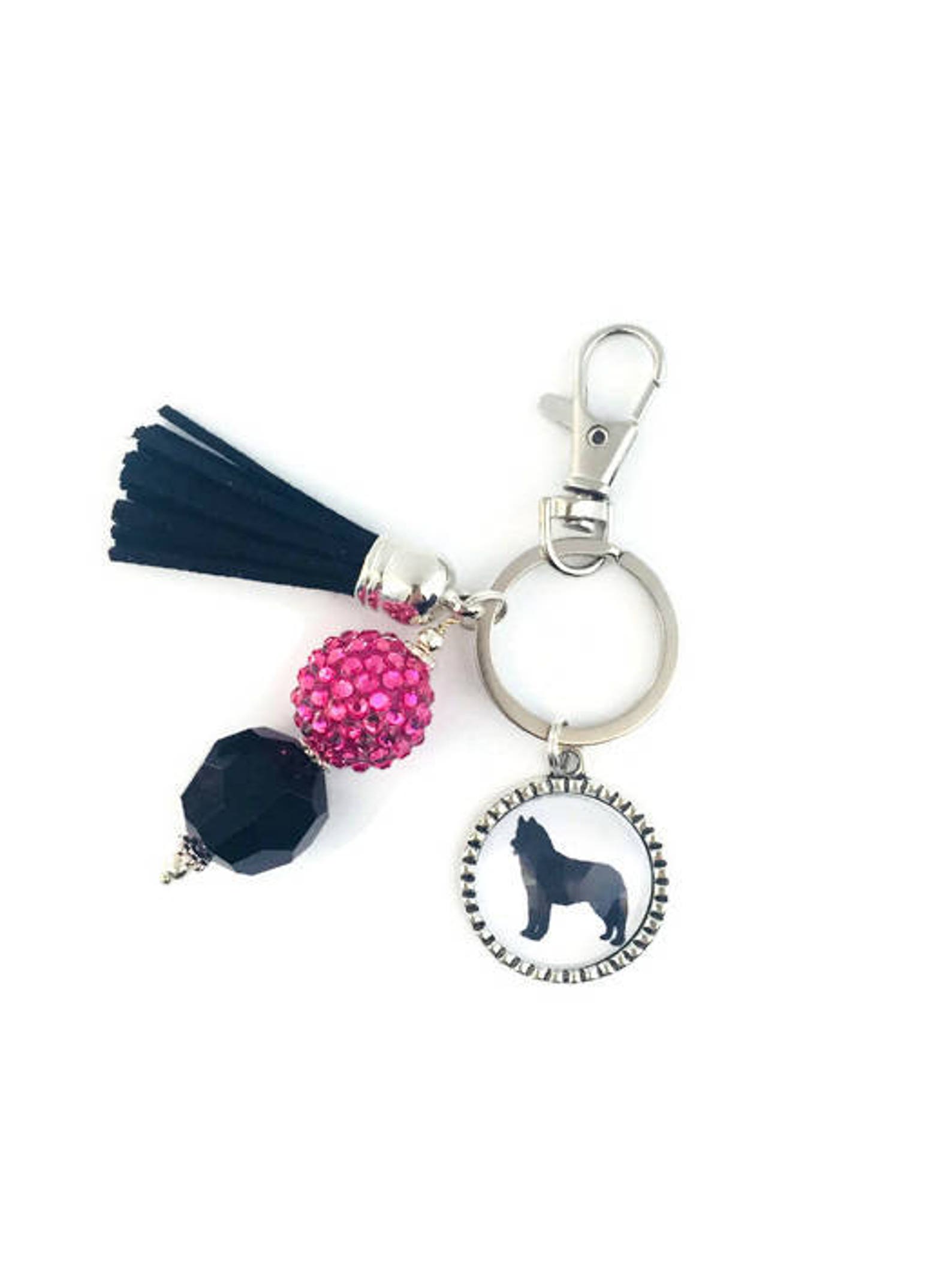 Siberian Husky Key Chain Husky Key Ring Siberian Husky - Etsy