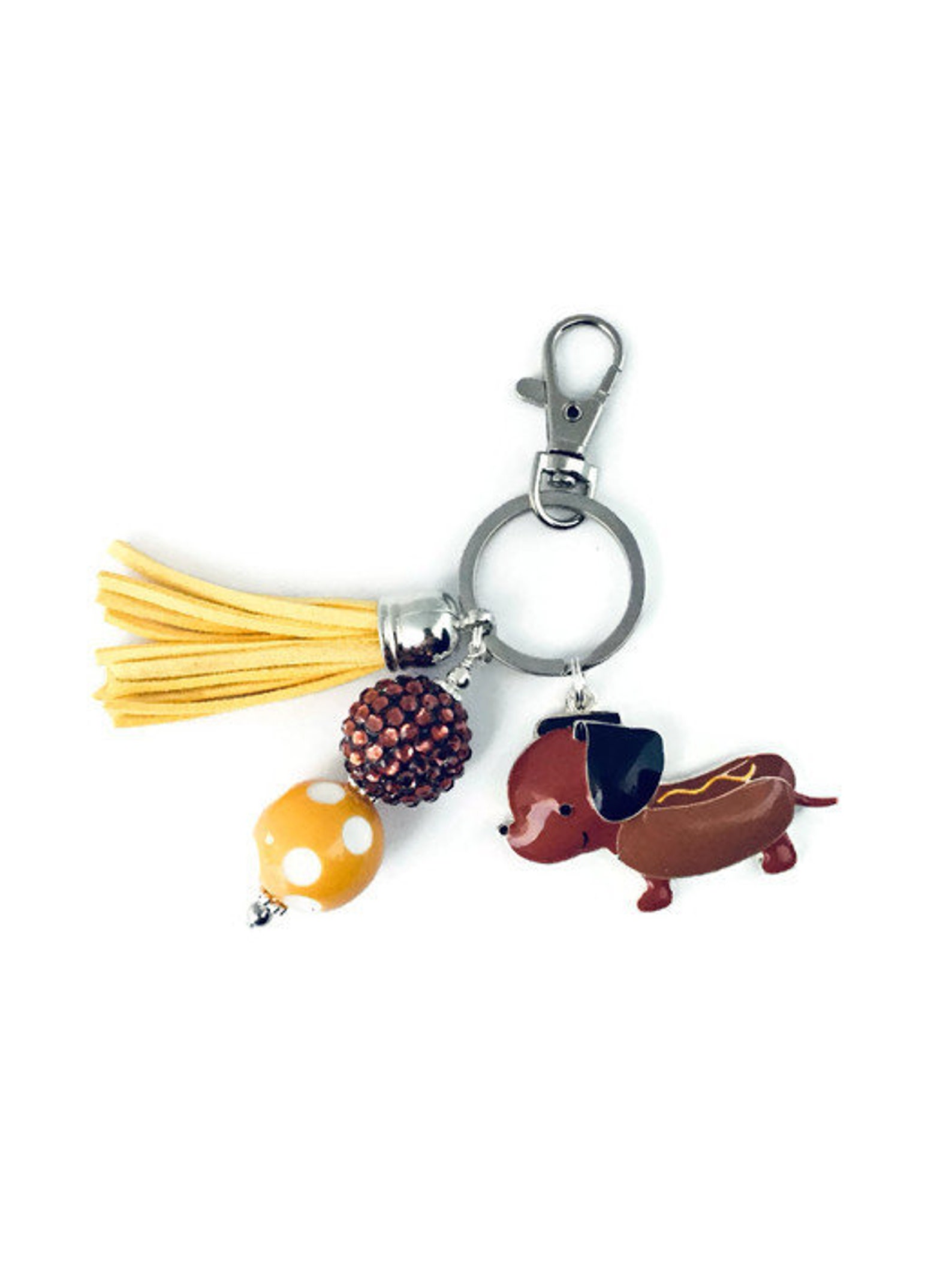 Dachshund Key Chain Doxie Key Ring Weiner Dog Key Chain | Etsy
