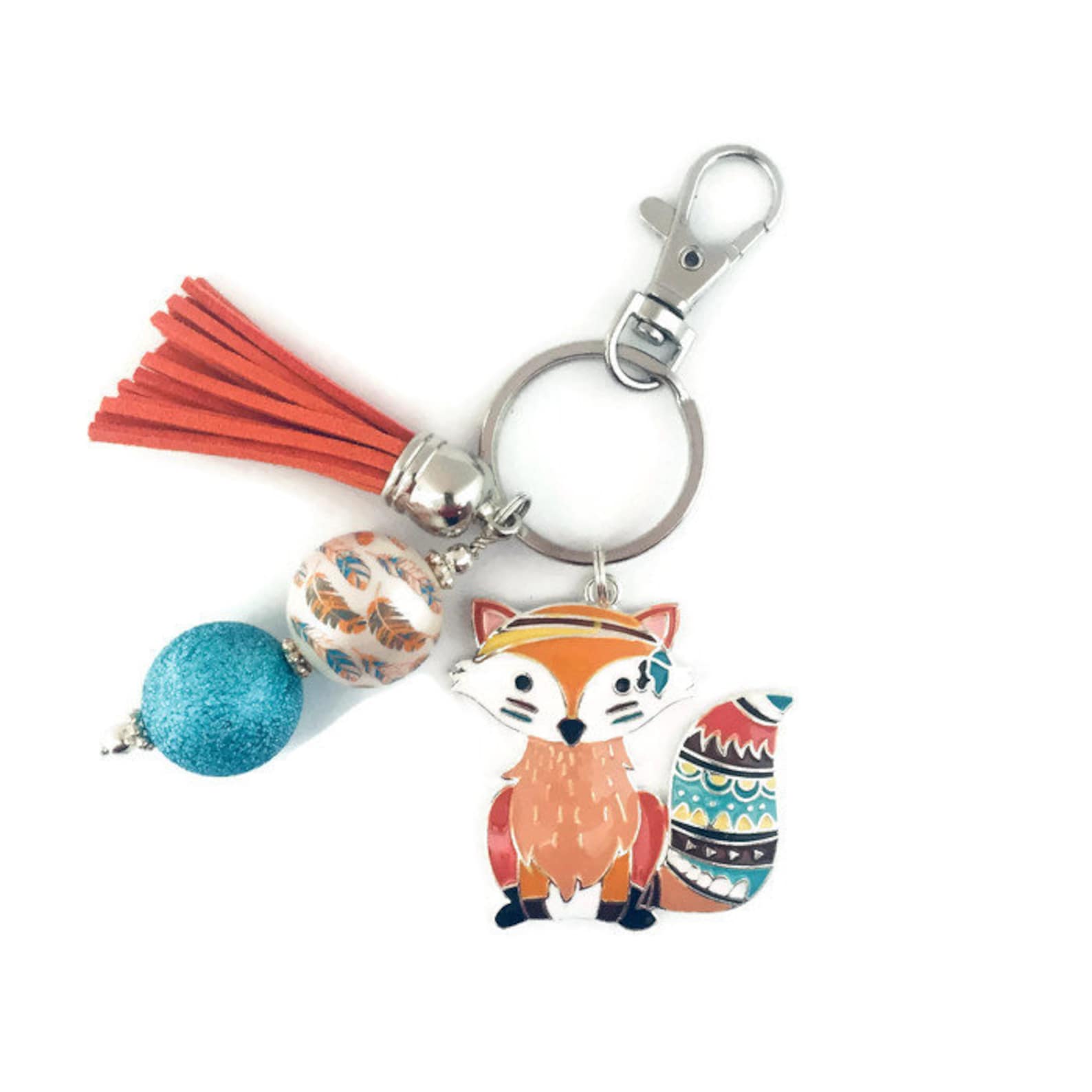 Fox Key Chain Woodland Creature Key Chain Fox Lover Gift - Etsy