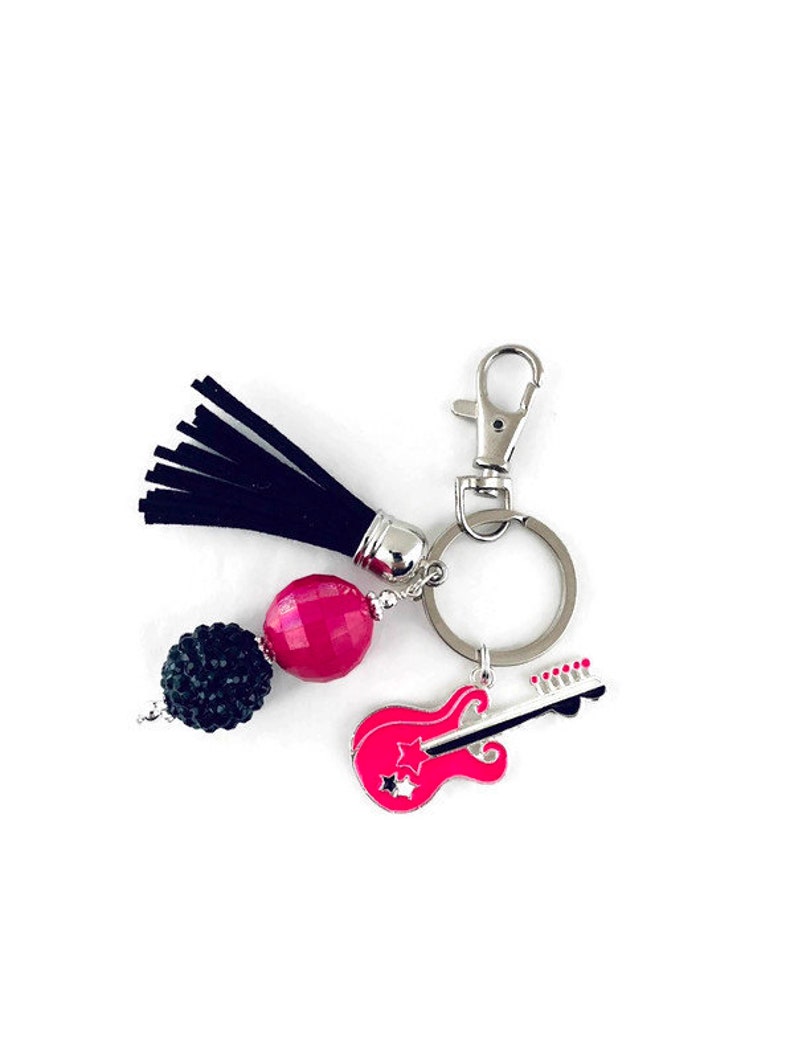 Guitar Key Chain Musical Instrument Rock and Roll Key Chain - Etsy.de