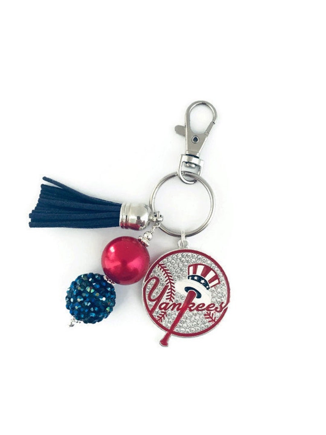 New York Yankees Key Chain Yankees Key Chain Yankees Gifts - Etsy