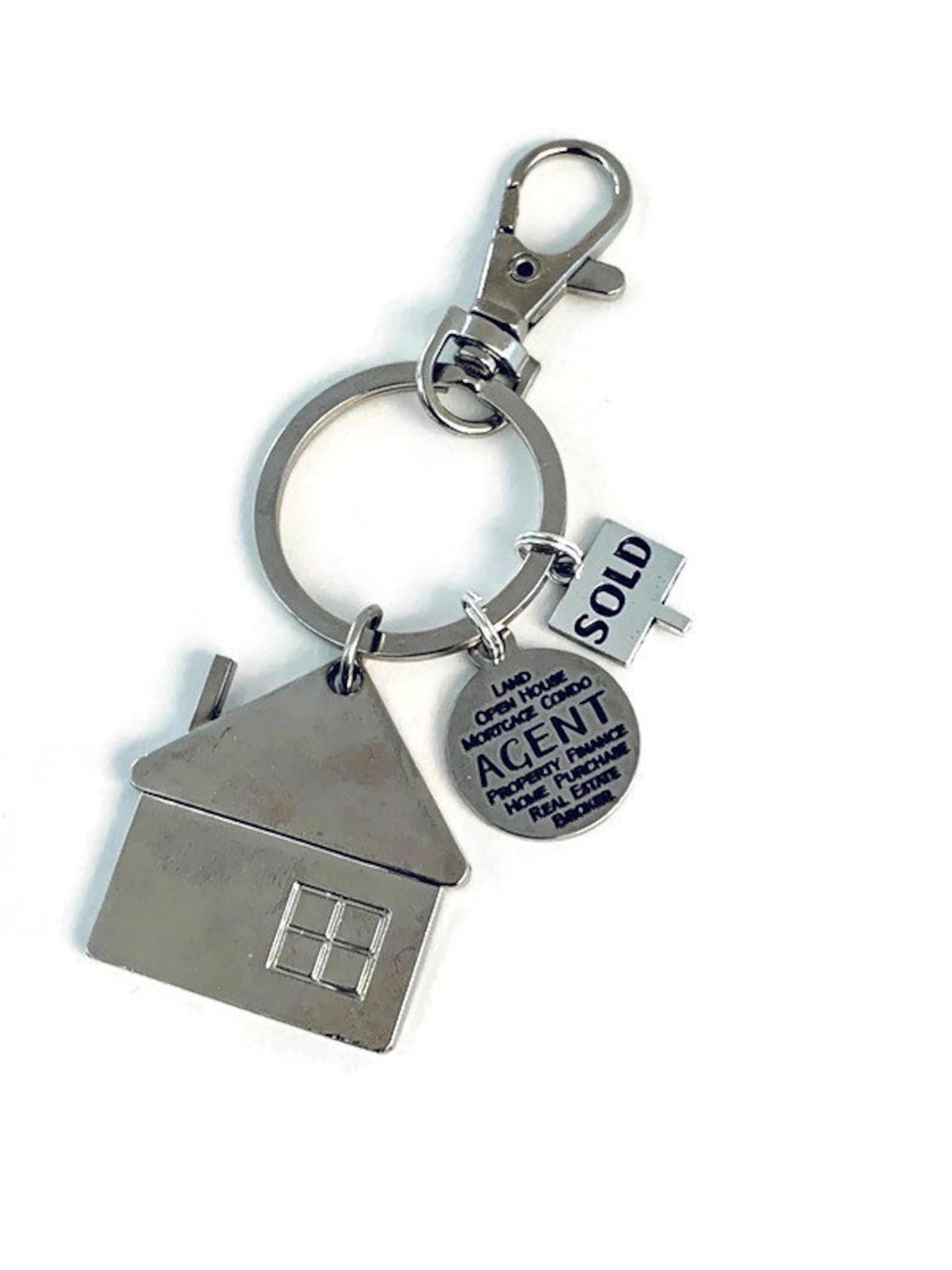 Real Estate Agent Key Chain Agent Key Chain Real Estate Agent Gift ...