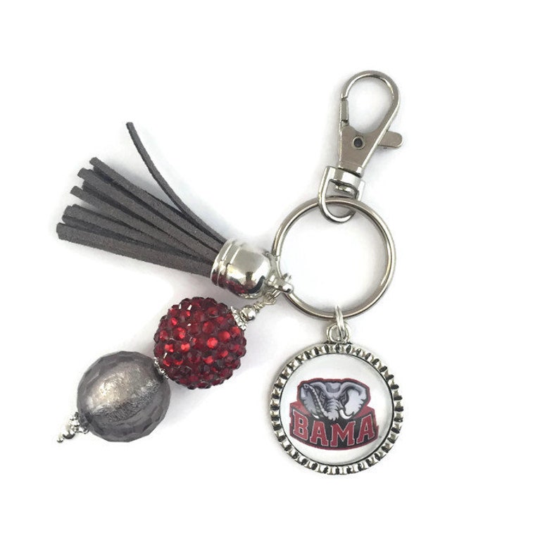 University of Alabama Key Chain Roll Tide Bama Houndstooth - Etsy