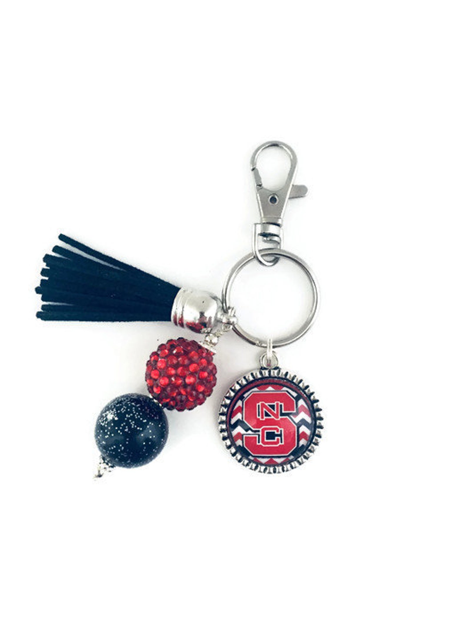 North Carolina State University Key Chain NCSU Key Chain - Etsy