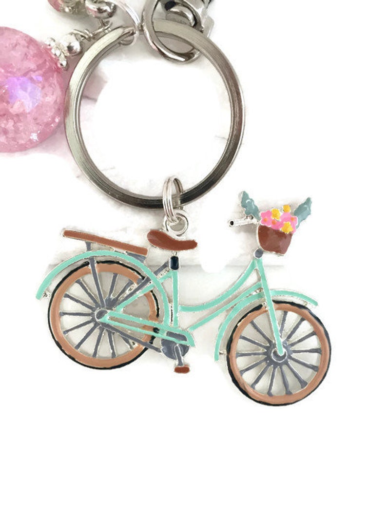 Bicycle Key Chain Parisian Bicycle Key Chain Bike Key Chain | Etsy