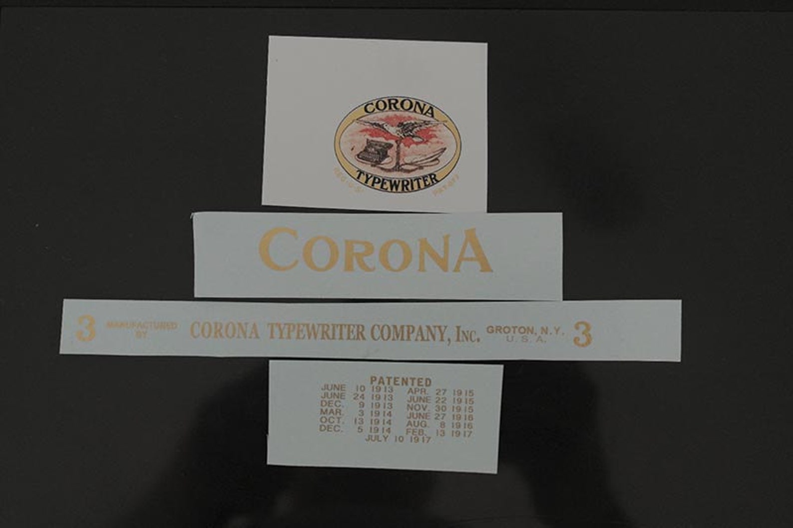 Corona Folding Typewriter Water Slide Decal Set - Etsy
