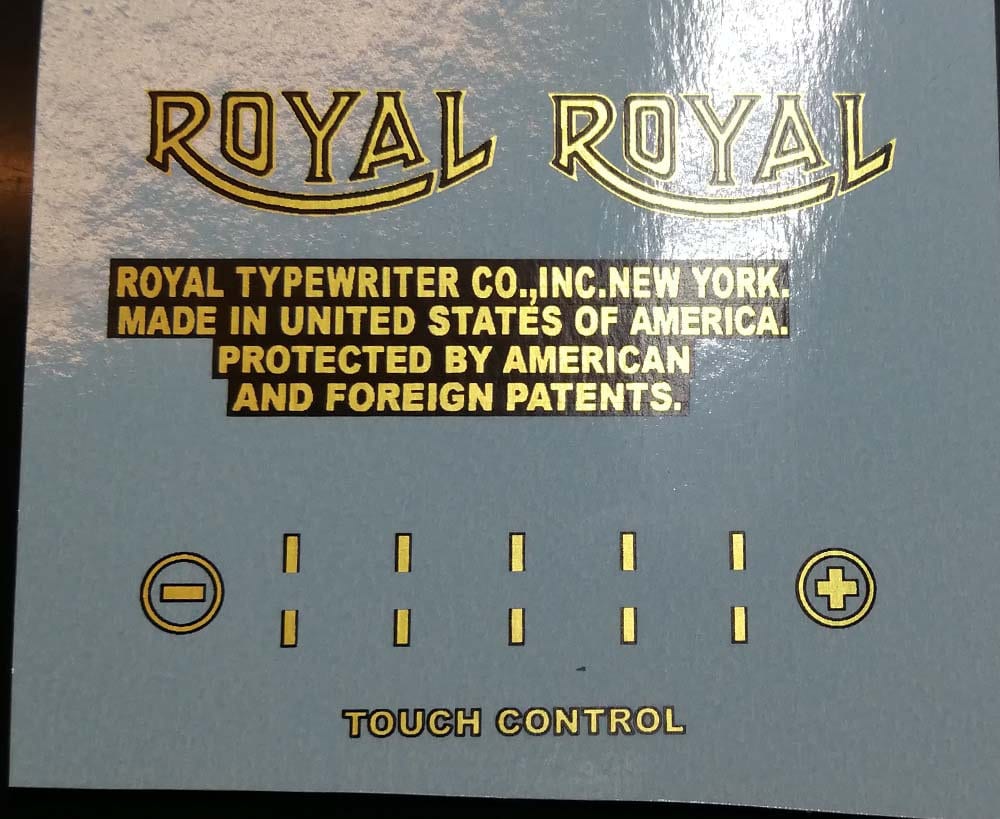 Decals for Royal Portable Typewriters - Different Models - Etsy