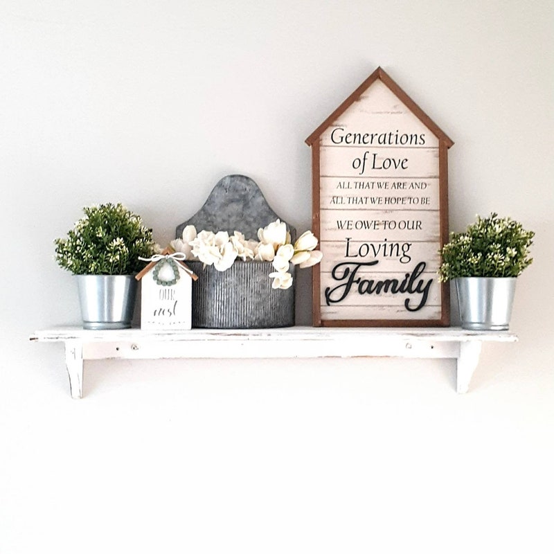 Farmhouse Wall Shelf - Etsy
