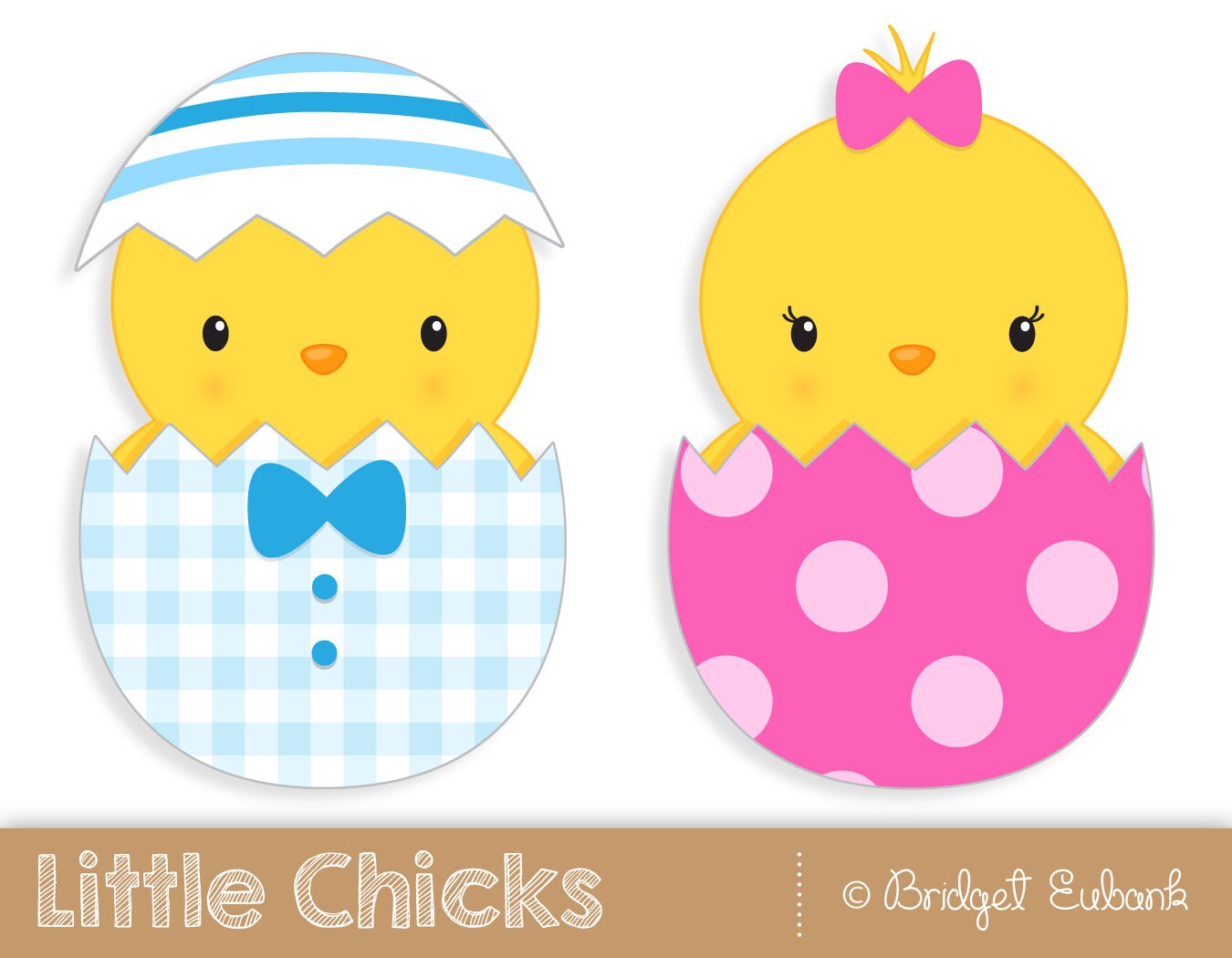 Baby Chicks Easter Clipart