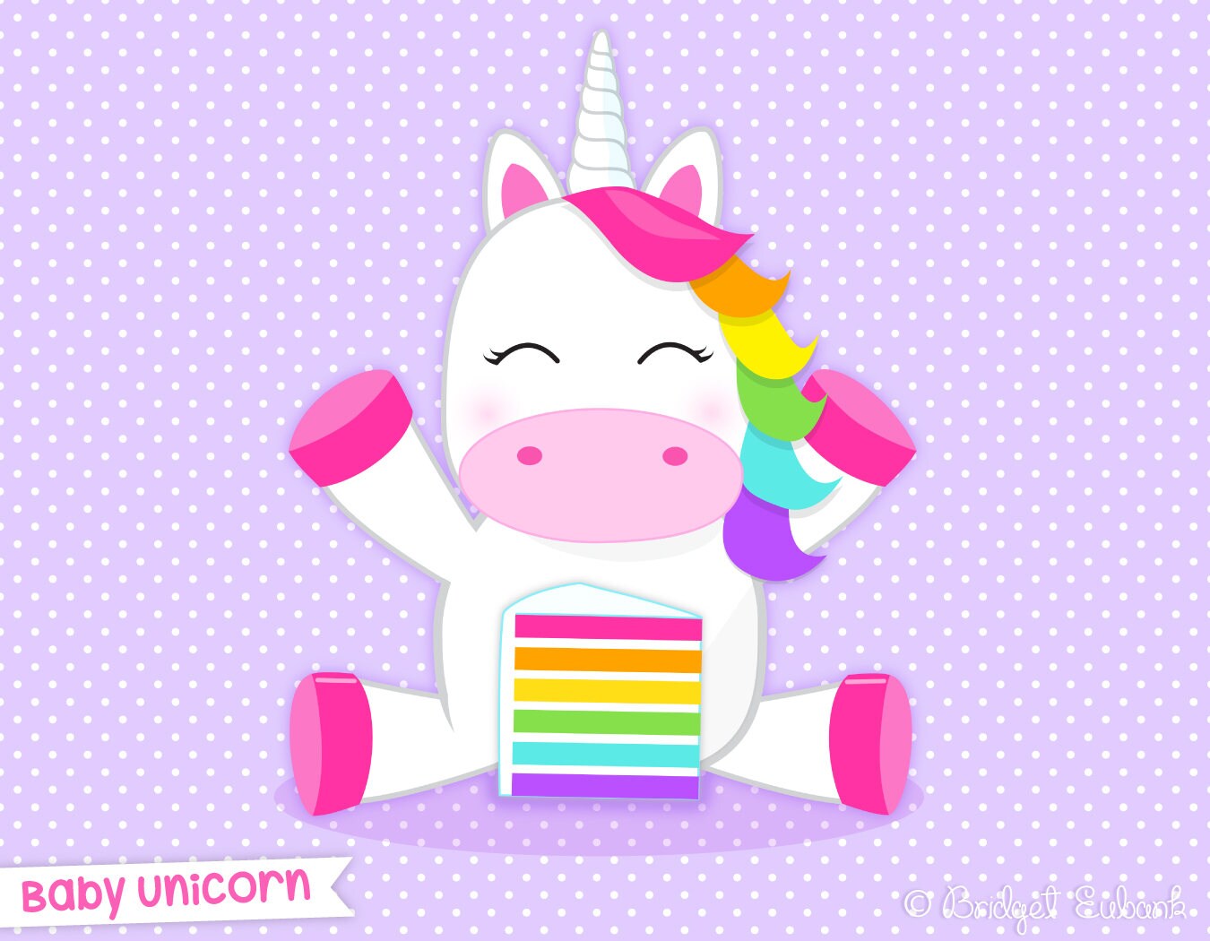 Unicorn Birthday Party Clipart