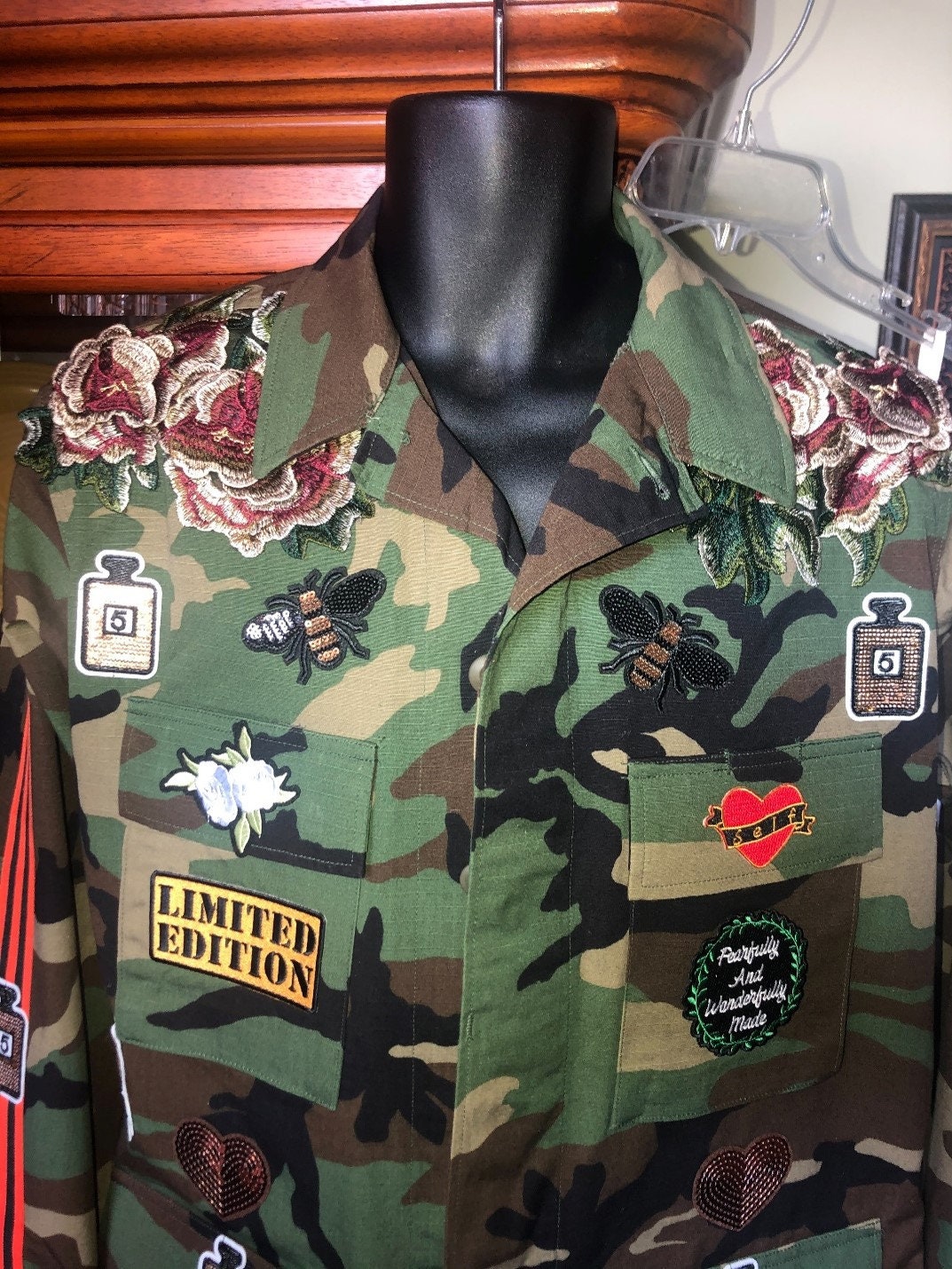 Embellished Military Jacket (women) - Etsy