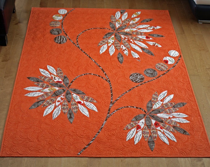 Throw Quilt spring First Price Winner at Québec - Etsy