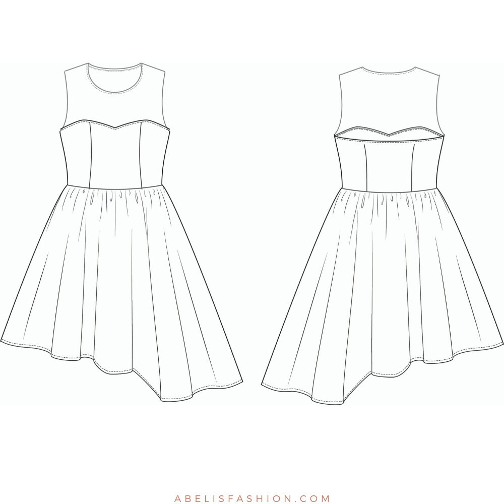 Cocktail Dress Pattern Asymetrical Dress Pattern Xxs6xl Etsy