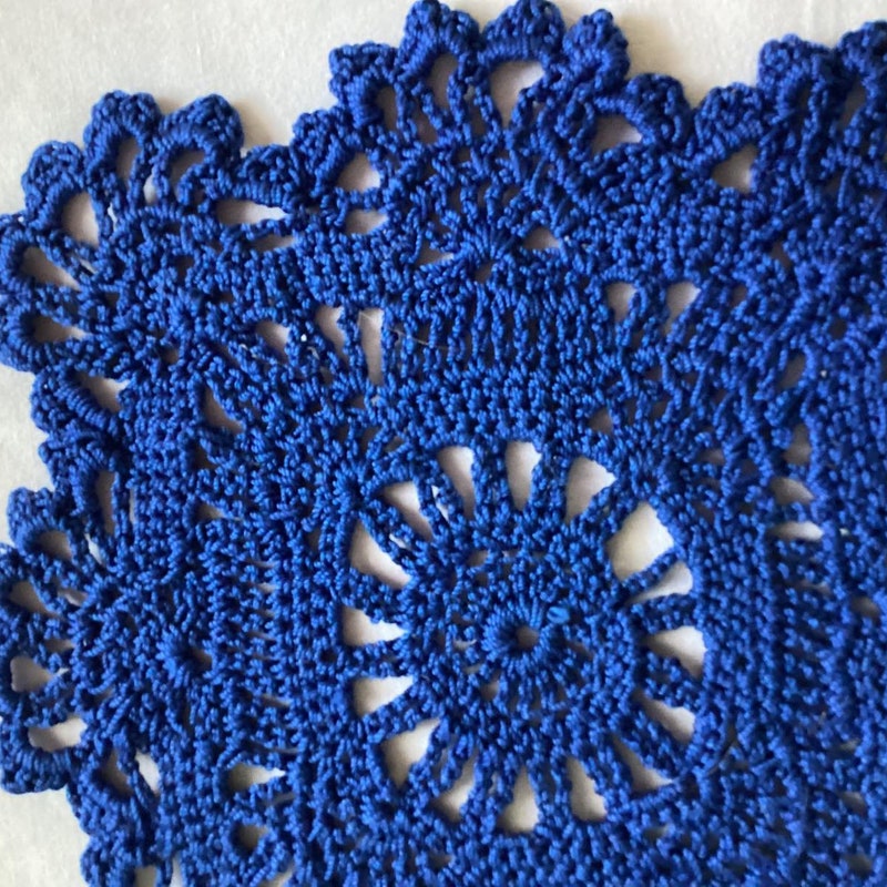 Square Crochet Doily - Etsy