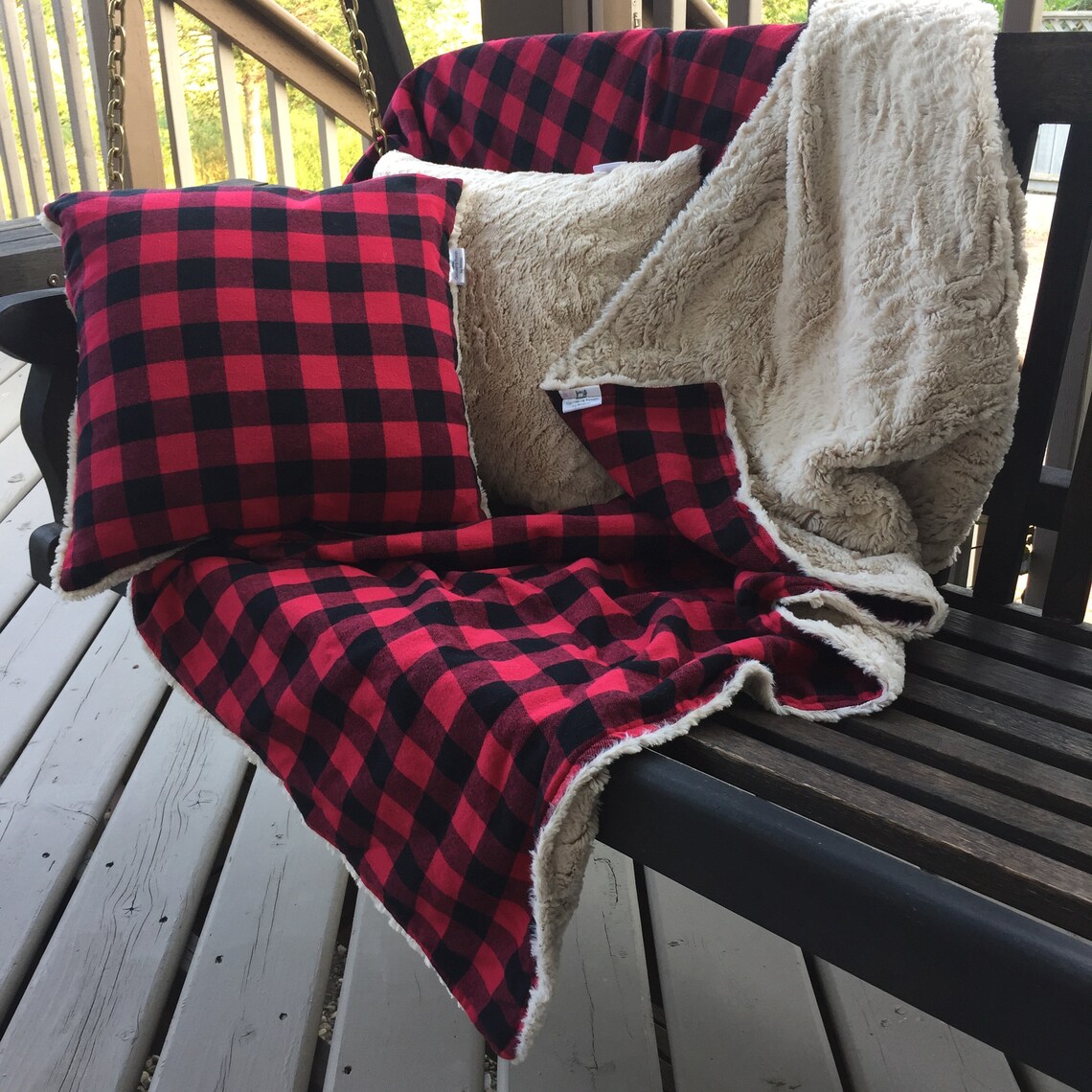 Buffalo Plaid Throw Blanket - Luxury Bedding - Designer Blanket - Etsy ...