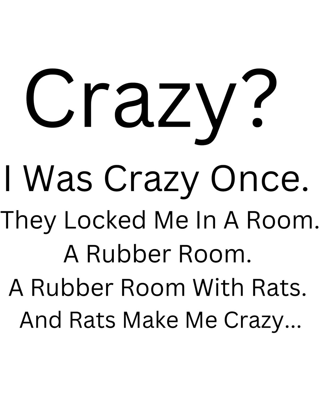 Crazy? I Was Crazy Once Halloween Viral Meme Digital Download - Etsy Crazy? I Was Crazy Once Halloween Viral Meme Digital Download - Etsy
