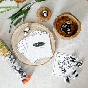 Panda Counting - Cards and Figures - Etsy